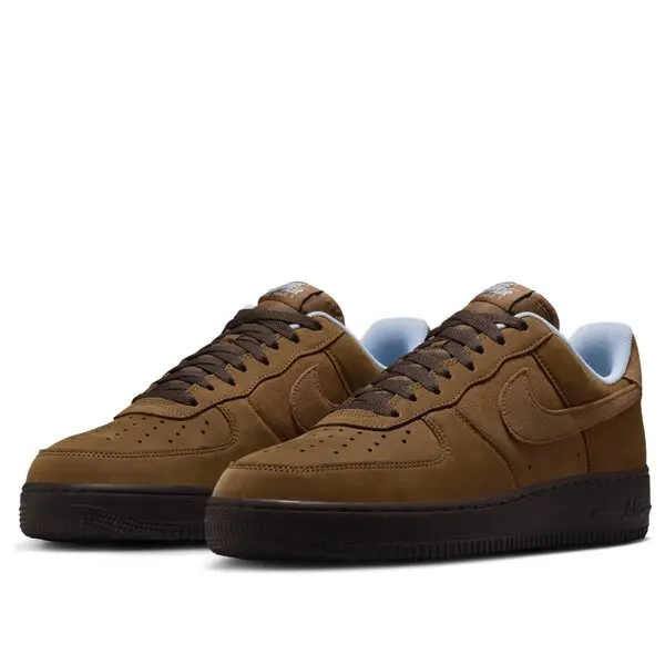 Nike Force 1 Low Sneakers - Light British Tan/blue