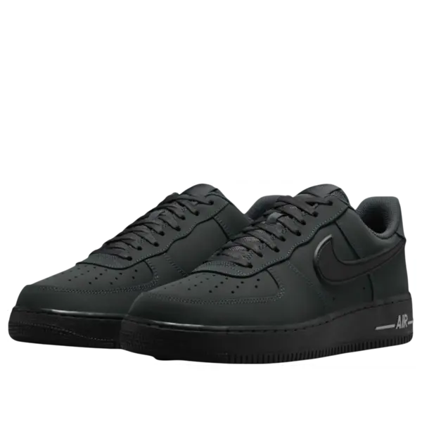 Nike Force 1 Low "rubber Swoosh" Sneakers - Black