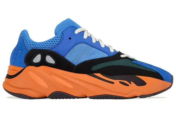 Adidas Yeezy Boost 700 "bright Blue" Athletic Sneakers - Blue/orange