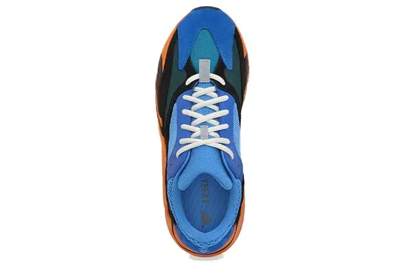Adidas Yeezy Boost 700 "bright Blue" Athletic Sneakers - Blue/orange