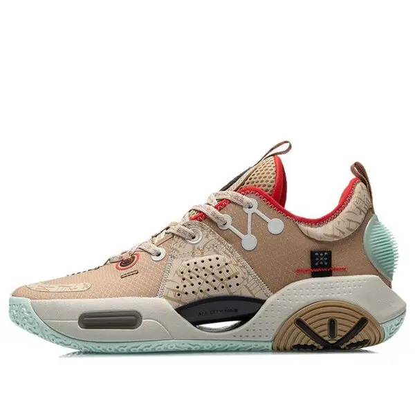 LI-NING Wade All City "new Year" Abar005-1 Sneakers - Tan/blue