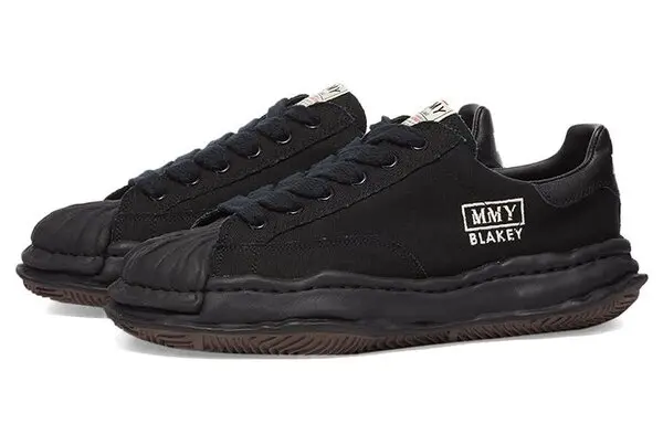 Mihara Yasuhiro Blakey Og Sole Canvas Low-top Sneaker - Black