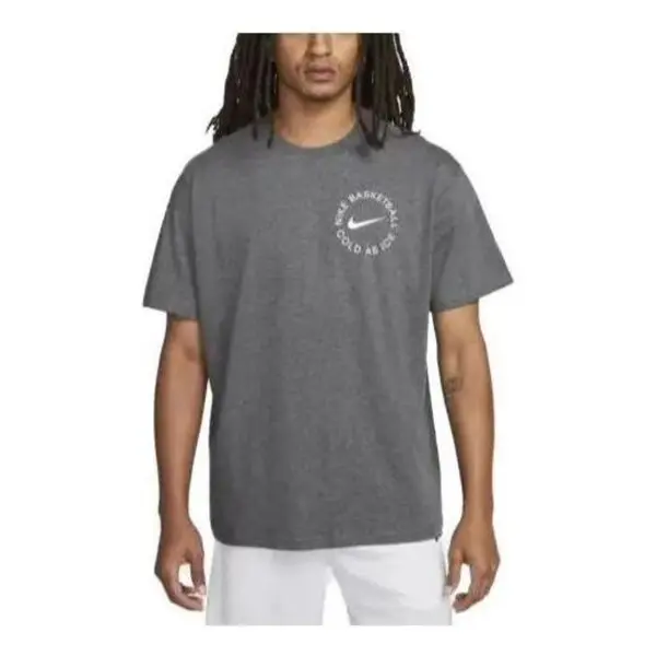 Nike Basketball T-shirt 'grey Blue - Grey/blue