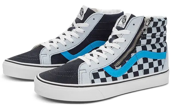 VANS Sk8-hi Reissue Side Zip High Top Sneakers - Black/white