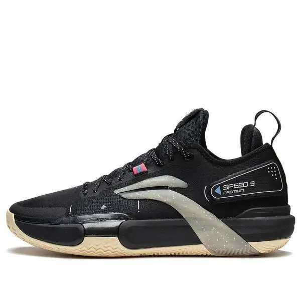 LI-NING Speed Premium Athletic Sneakers - Black/yellow/white