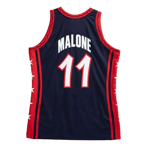 Mitchell & Ness Team Usa 1996-97 Karl Malone 11 Basketball Jersey - Navy