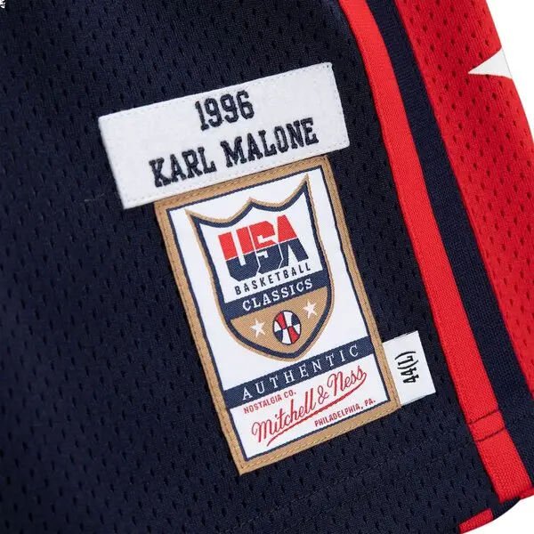 Mitchell & Ness Team Usa 1996-97 Karl Malone 11 Basketball Jersey - Navy