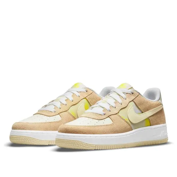 Nike Force 1 Low 'lemon Drop - White/brown/yellow
