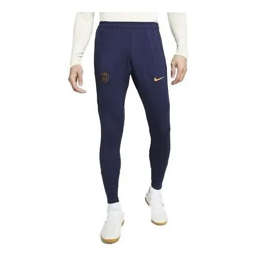 Nike Dri-fit Knit Paris Saint-germain Strike Soccer Pants - Blue