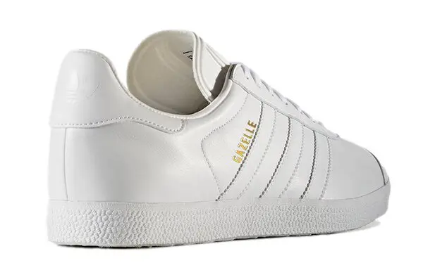 Adidas Gazelle Sneakers - White/gold