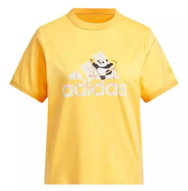Adidas China T-shirt Asia Sizing 'yellow White - Yellow/white