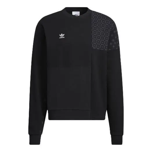 Adidas Originals Cny Limited Pattern Printing Sports Round Neck Pullover