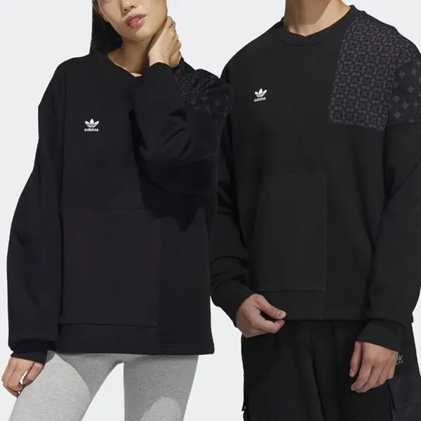 Adidas Originals Cny Limited Pattern Printing Sports Round Neck Pullover
