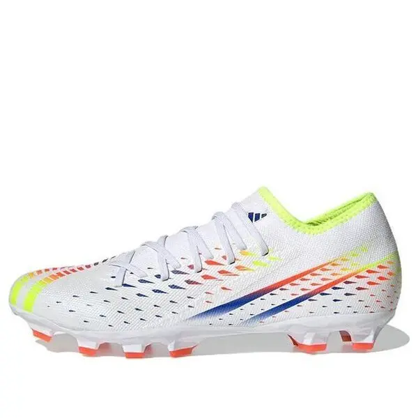 Adidas Predator Edge.3 Hg/ag Football Boots - White/yellow/blue