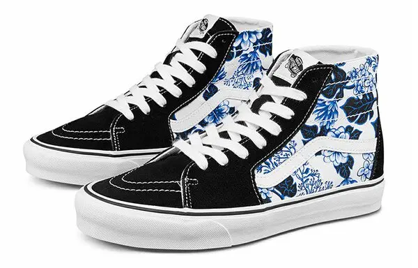 VANS Sk8-hi Tapered Floral High Top Sneakers - Blue