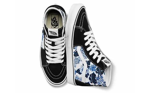 VANS Sk8-hi Tapered Floral High Top Sneakers - Blue