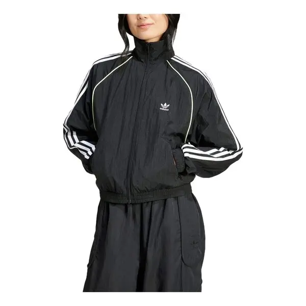 Adidas Track Jacket Asia Sizing - Black