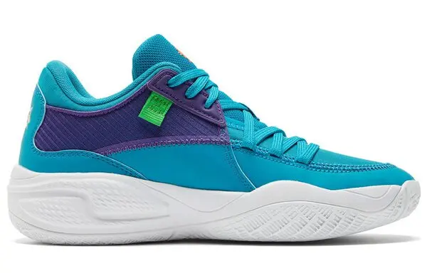 PUMA Court Rider Low Top Sneakers - Blue/green/orange