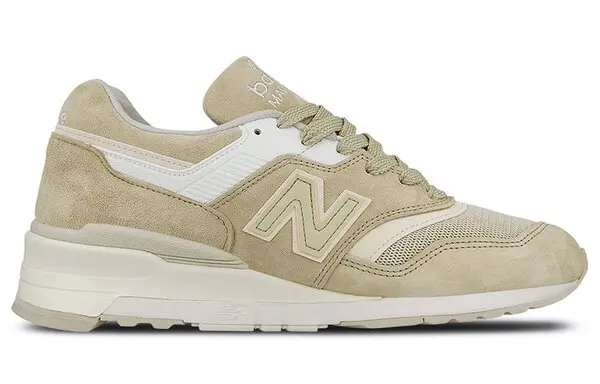 NEW BALANCE 997 Made In Usa Sneakers - Light Brown/white