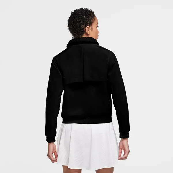 Nike Lapel Golf Sports Short Cuffed Jacket - Black
