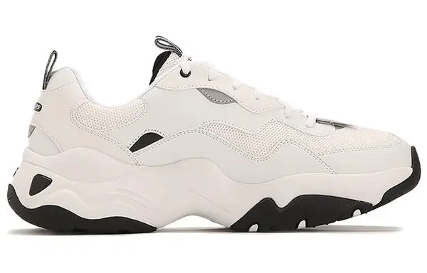 Sketchers D'lites Low Top Sneakers - White