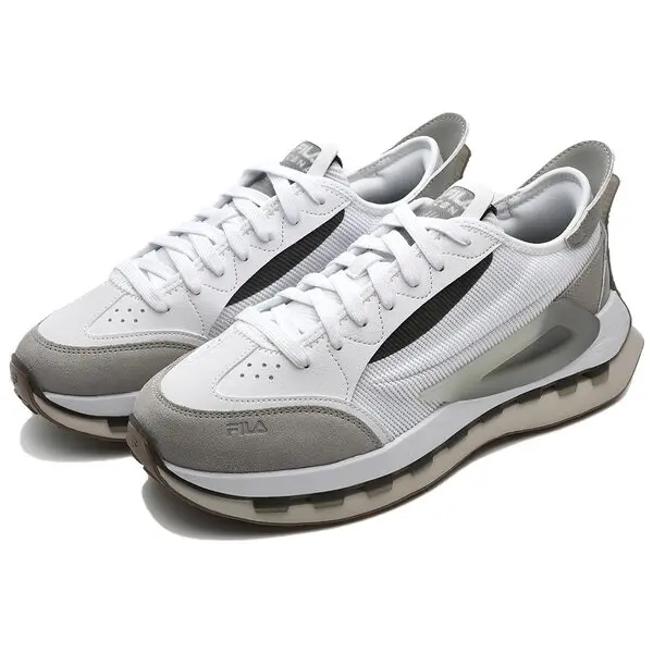 FILA Km Athletic Lace-up Sneakers - White/grey/black