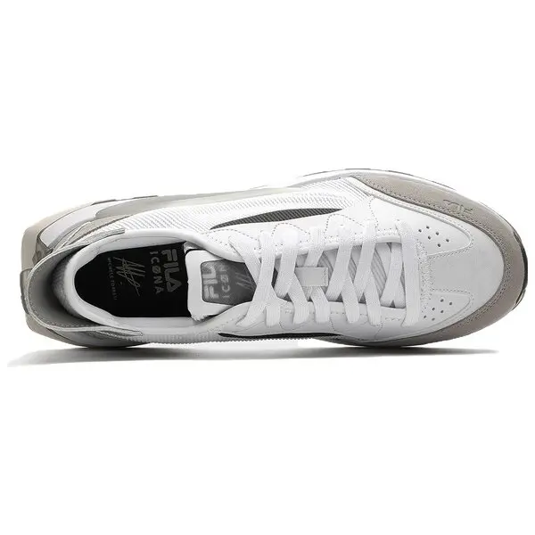 FILA Km Athletic Lace-up Sneakers - White/grey/black