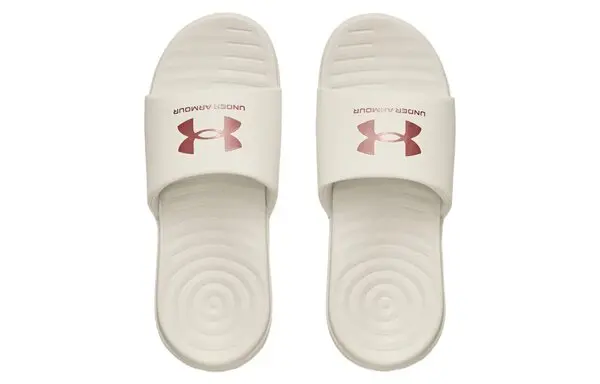 Under Armour Ansa Fixed Slide - Ivory/red Fusion
