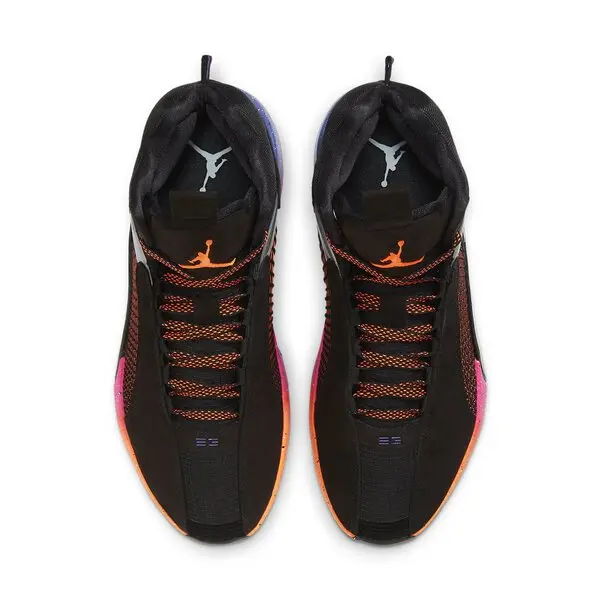 JORDAN Air 35 Pf 'sunset' Basketball Sneakers - Black/orange/fuchsia