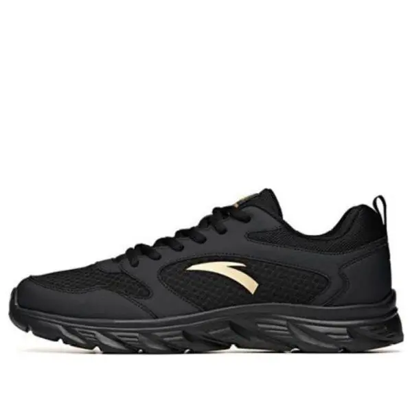 ANTA Athletic Lace-up Sneakers - Black/gold