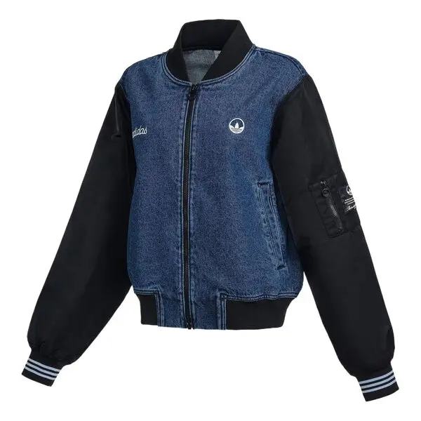 Adidas Collegiate Denim Jacket Asia Sizing - Blue