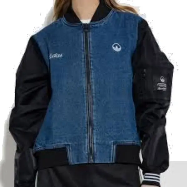 Adidas Collegiate Denim Bomber Jacket
