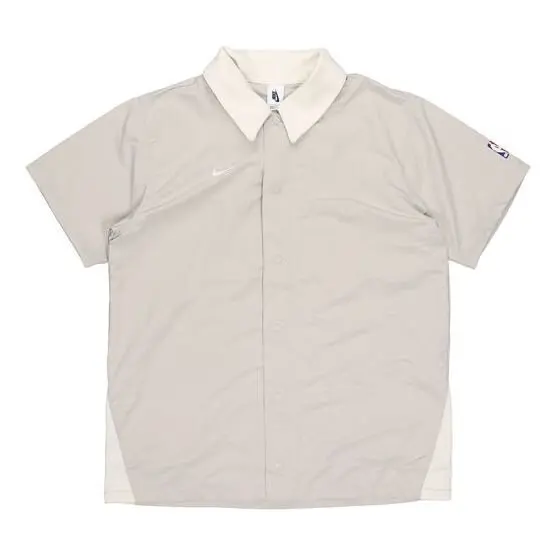 Nike X Fear Of God X Nba Crossover Short Sleeve Shirt - Gray