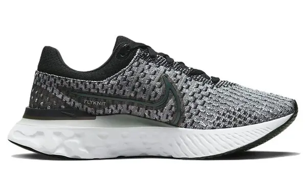 Nike React Infinity Run Flyknit 3 Sneakers - Black/grey Fog/white