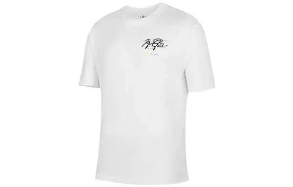 JORDAN Alphabet Logo Back Printing Short Sleeve White - Multi-color