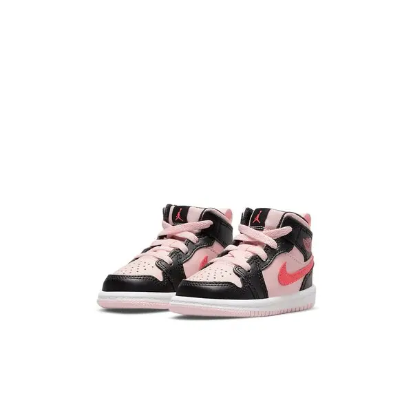 JORDAN 1 Mid Se Toddler - Black/pink