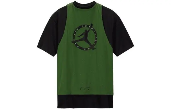 JORDAN X Off-white T-shirt 'forest - Green