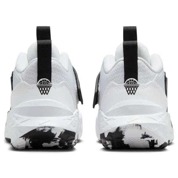 Nike Team Hustle D 12 Athletic Sneakers - White/black/white