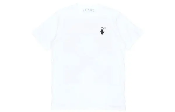 Off-White Ss21 Back Arrow Logo Printing Round Neck Pullover Short Sleeve - White