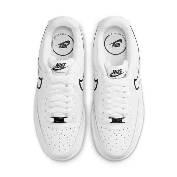 Nike Court Vision Low Premium Sneakers - White/metallic Silver/black