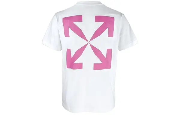 Off-White Logo Alphabet Printing Arrow Short Sleeve White