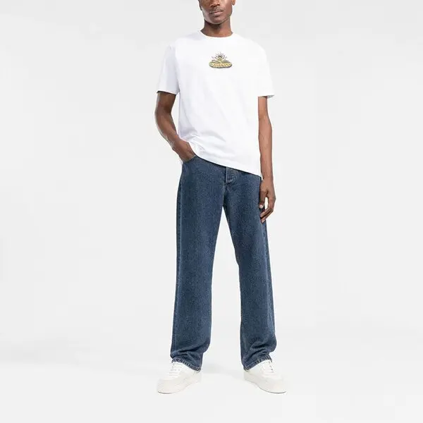 Off-White Logo Alphabet Printing Arrow Short Sleeve White