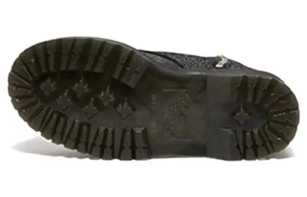 Dr. Martens Jadon Faux Fur-lined Metallic Leather Platform Combat Boots