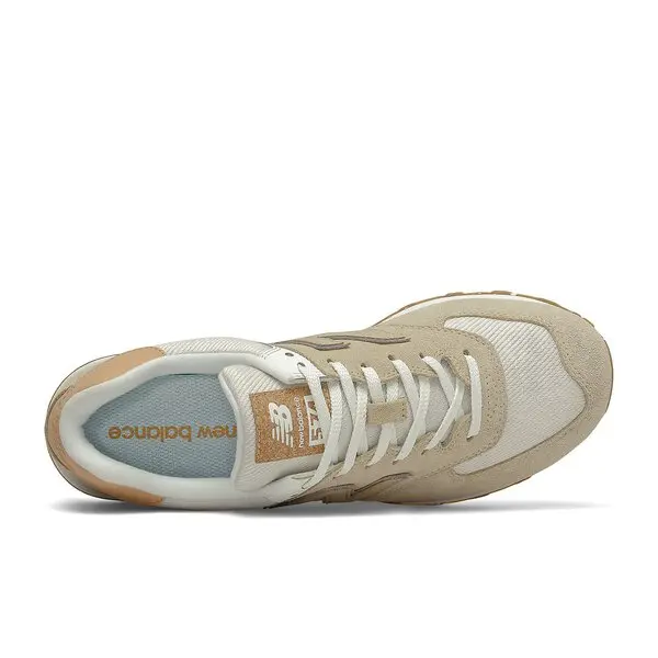NEW BALANCE 574 Casual Sneakers - Brown/white