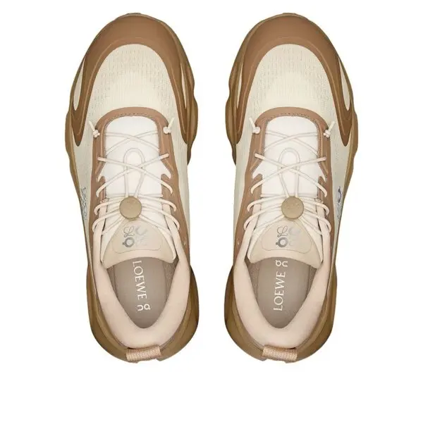 On X Loewe Cloudsolo Sneakers - Dark Sand/cream