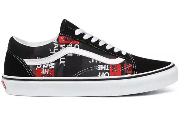 VANS Old Skool "packing Tape" Sneakers - Black/red