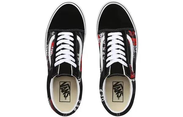 VANS Old Skool "packing Tape" Sneakers - Black/red