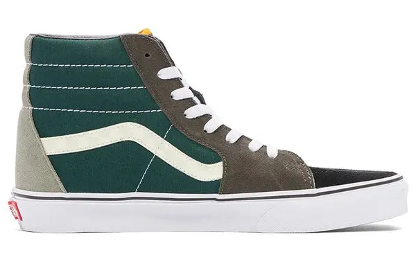 VANS Sk8-hi "mix & Match Vetiver Bistro Green" High Top Sneakers - Green/gray/white