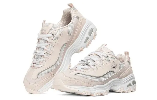 Sketchers D'lites 1.0 Sneakers - White/pink