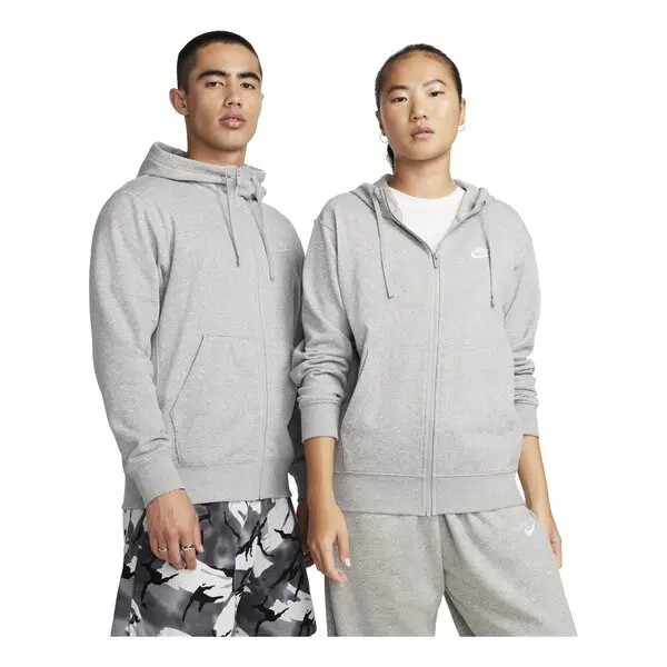 Nike Basic Chest Logo Hooded Zipper - Grey